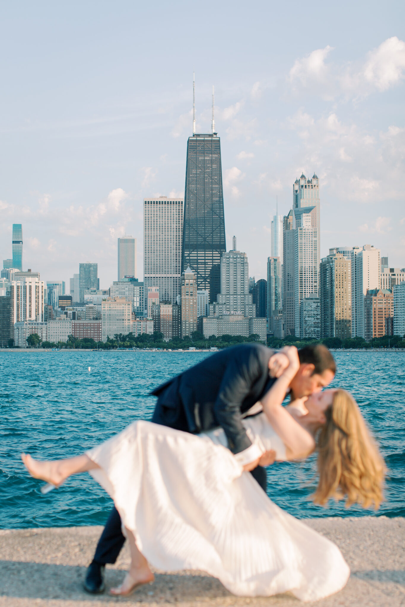 Harper & Aaron // North Ave Lakefront Session | evphotographychicago.com